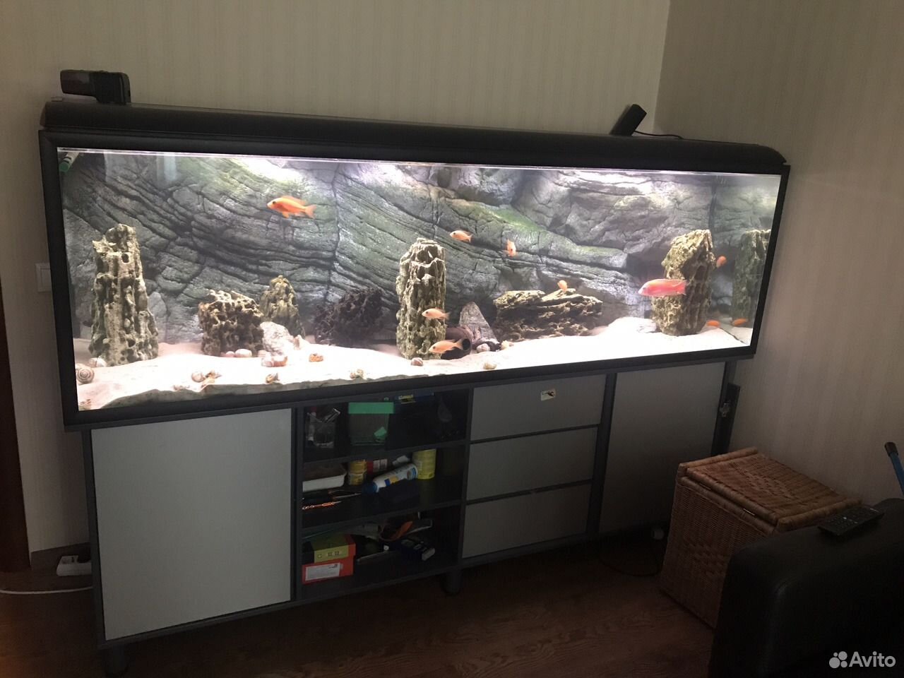 Аквариум Aquastabil (Дания) 720 литров, с тумбой