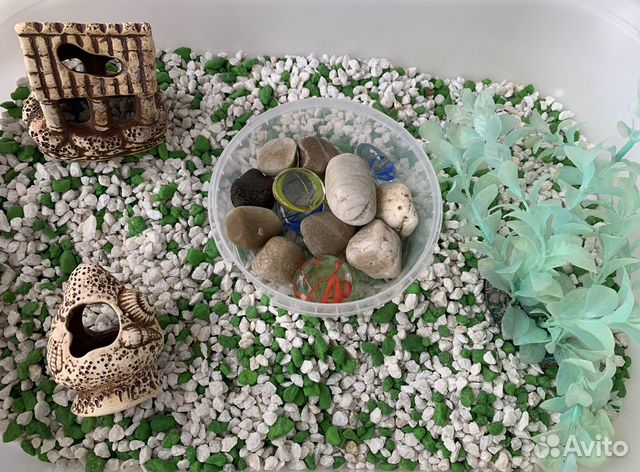 Грунт грот камушки водоросли для аквариума