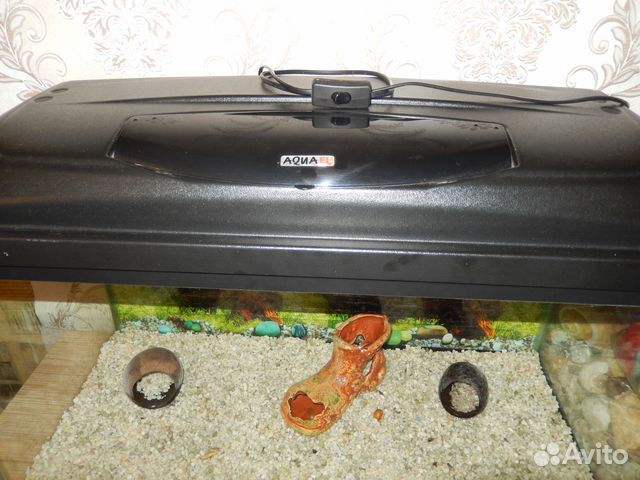 Аквариум с крышкой и подсветкой, 126 литров