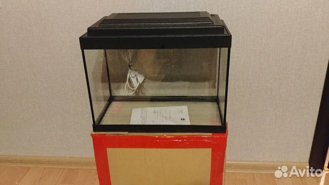 Аквариум gessa чёрный на 30 литров