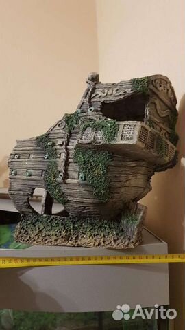 Декор в аквариум Обломки корабля Грот